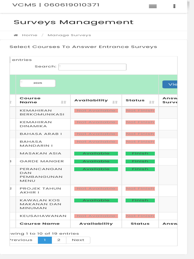 Manage Course Surveys Online | PDF