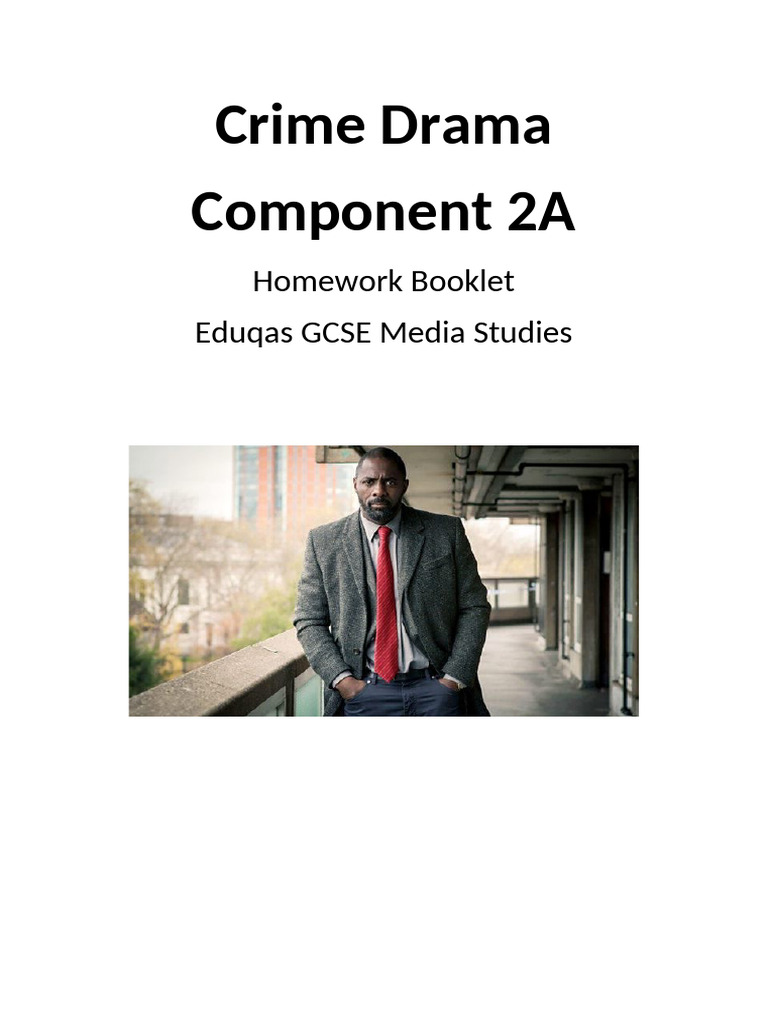 Crime Drama HOMEWORK BOOKLET | PDF | Human Communication