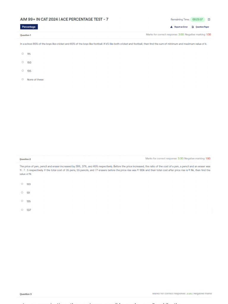 % 7 Test | PDF