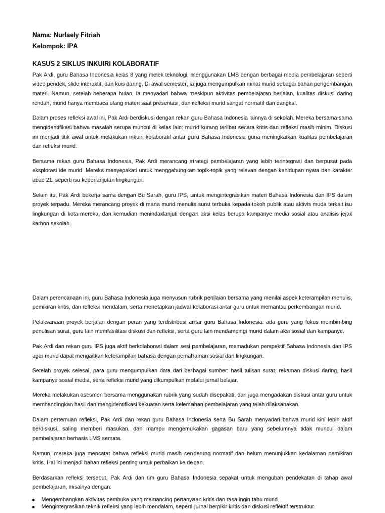 LK INKUIRI KOLABORATIF - IDENTIFIKASI SIKLUS - Docx-1-1 Lum Fix | PDF
