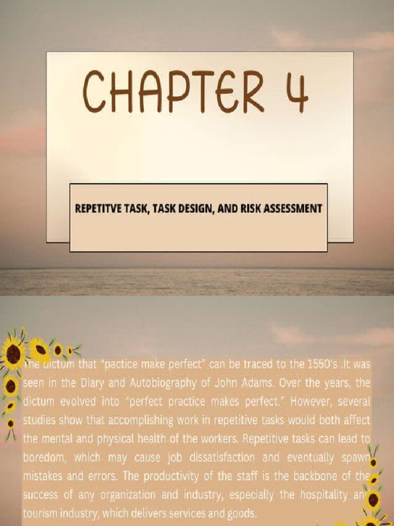 Chapter 4 Repetitive Task | PDF