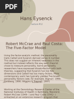 Five Factor Theory Overview | PDF | Extraversion And Introversion ...