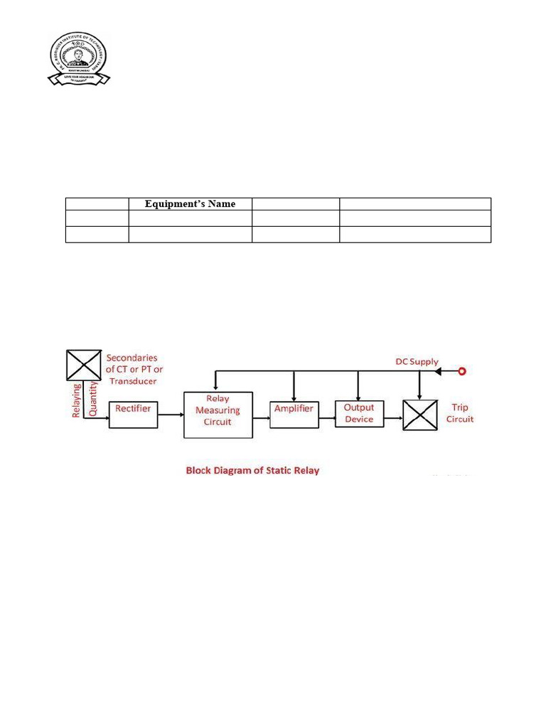 Experiment No 4 Static Revised | PDF | Relay | Rectifier