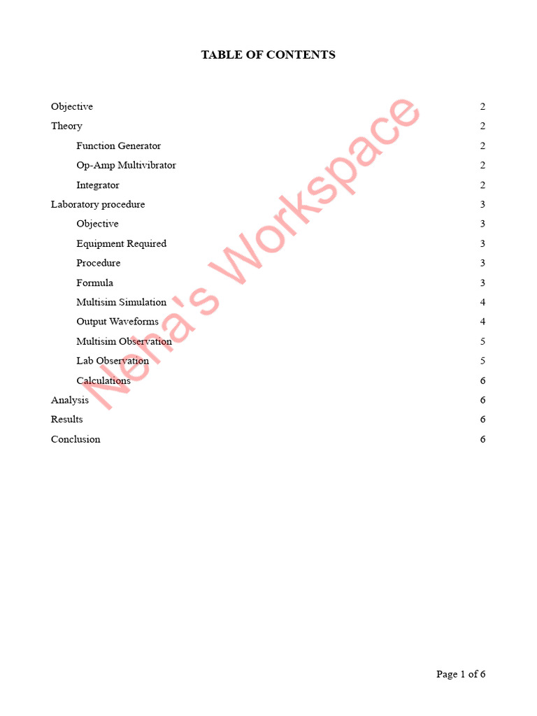 Function Generator Circuit Report | PDF | Operational Amplifier | Amplifier