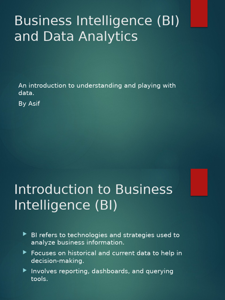 05 - Business Intelligence (BI) and Data Analytics - Working - File ...