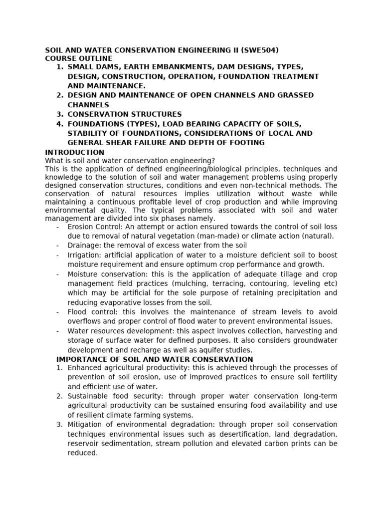 Soil and Water Conservation Engineering | PDF | Dam | Surface Runoff