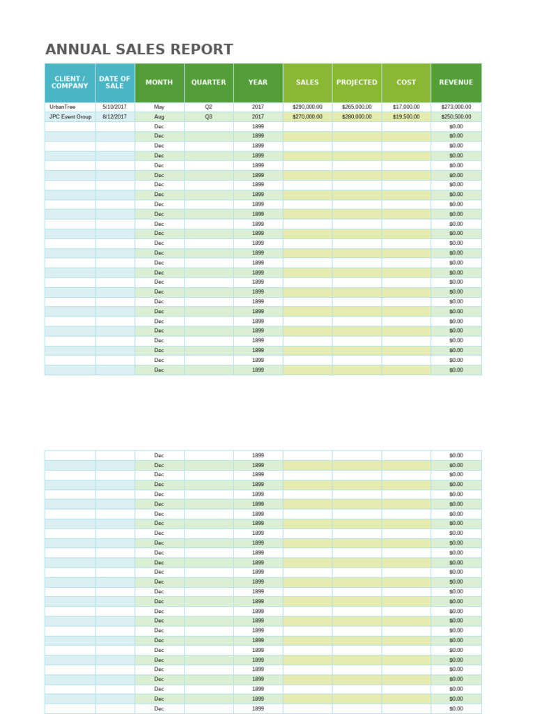 Annual Report Template 40 | PDF