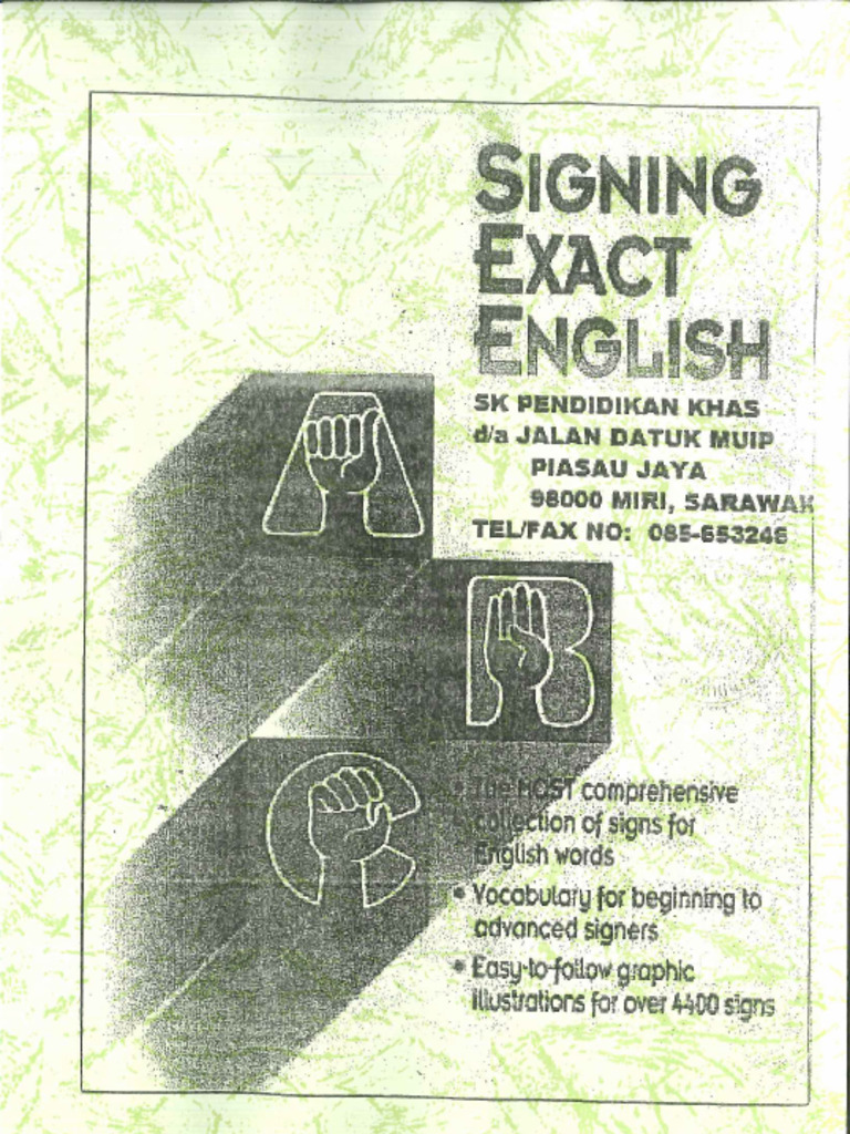 Signing English Pendidikan Khas | PDF