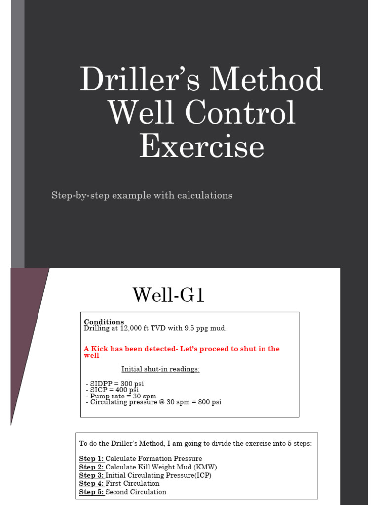 Well Control Driller S Method Exercise 1755067363 | PDF | Gases ...