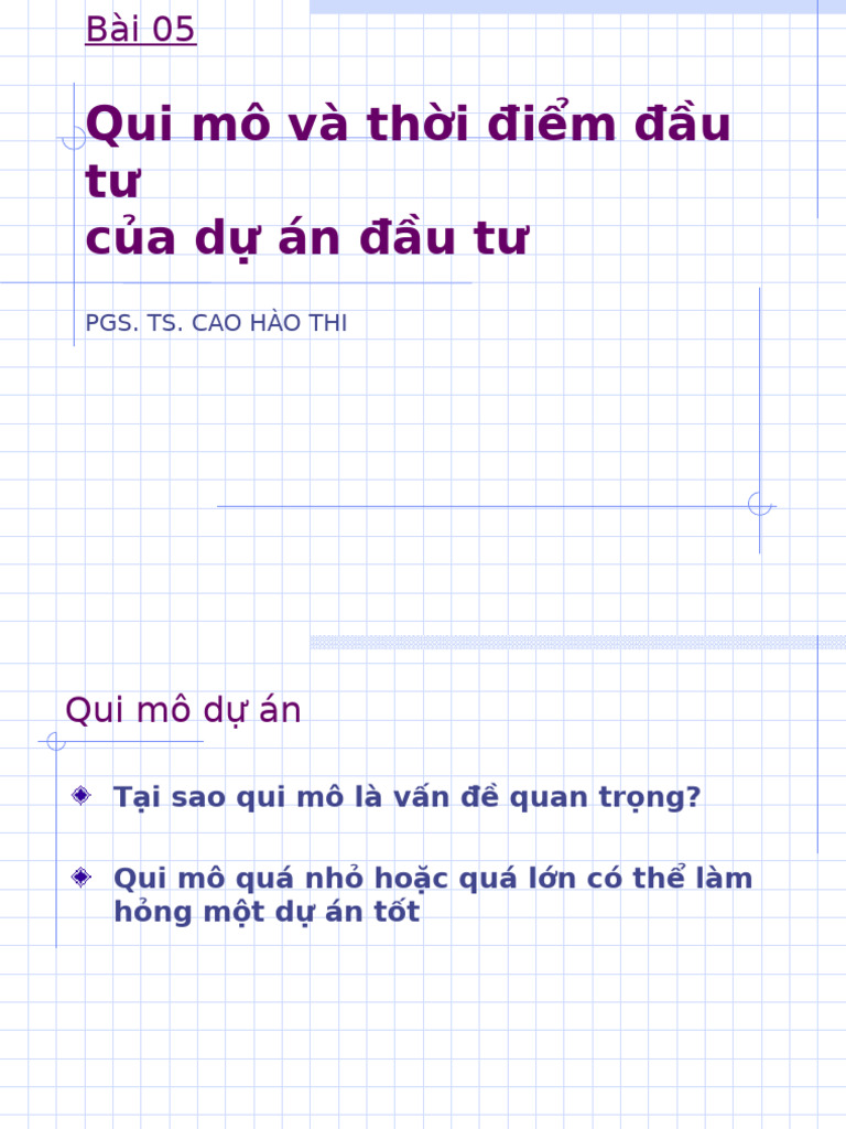Lecture05 ScaleTiming V | PDF