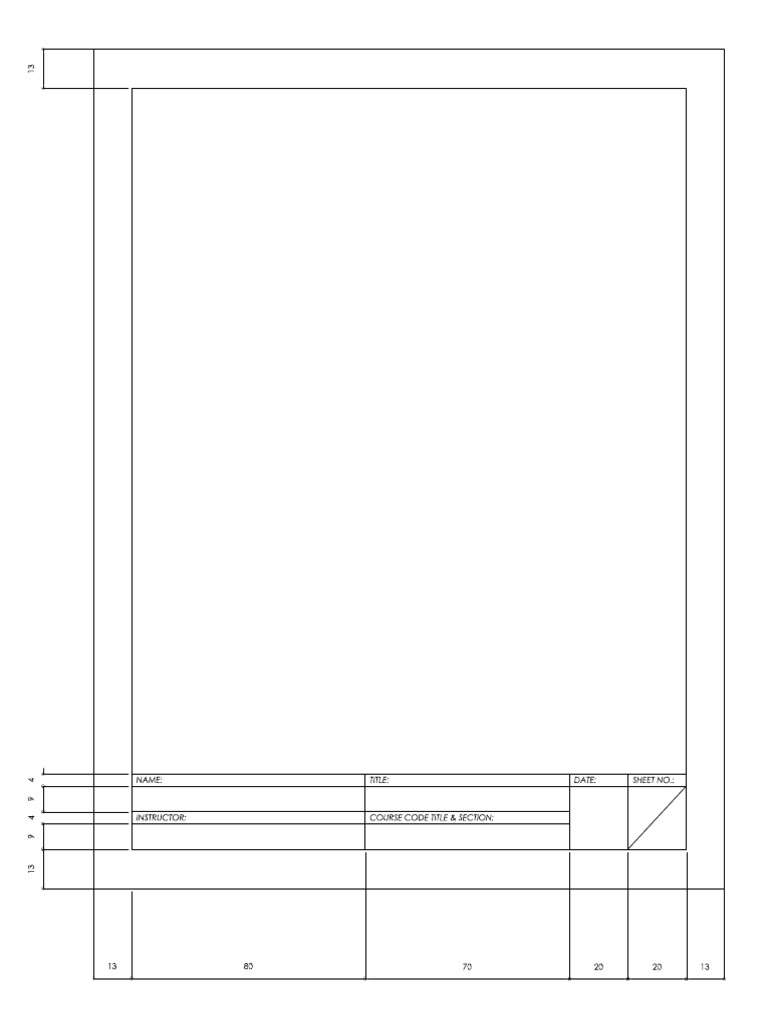Title Block Paper Size Letter | PDF