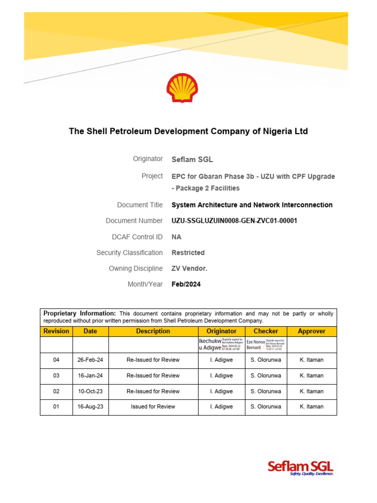 UZU Project Network Architecture Document | PDF