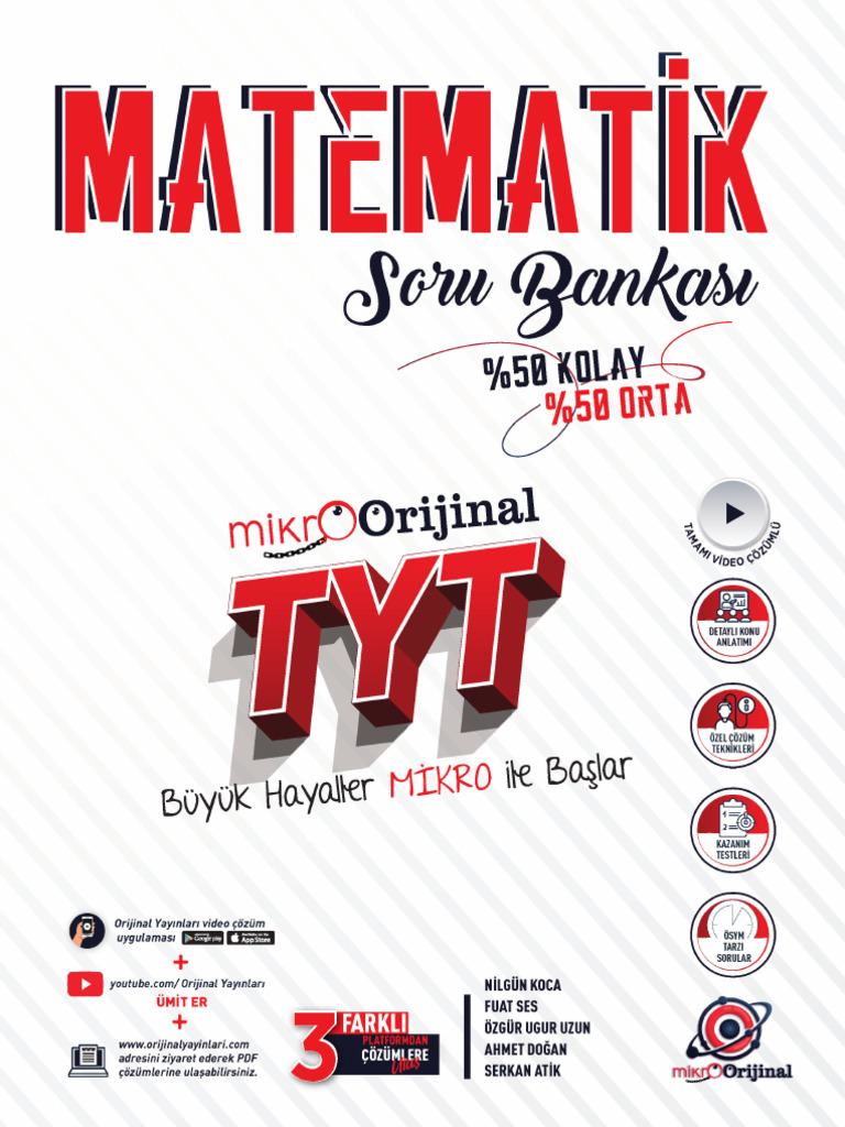 Mikro Orijinal TYT Matematik Soru Bankası | PDF