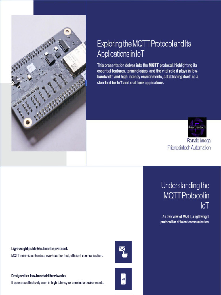 MQTT Protocol Presentation | PDF