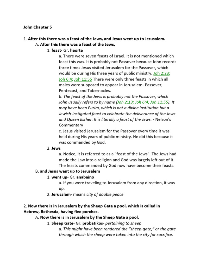 NT-005 - John Chapter 5 - RM Commentary | PDF | Eternal Life ...