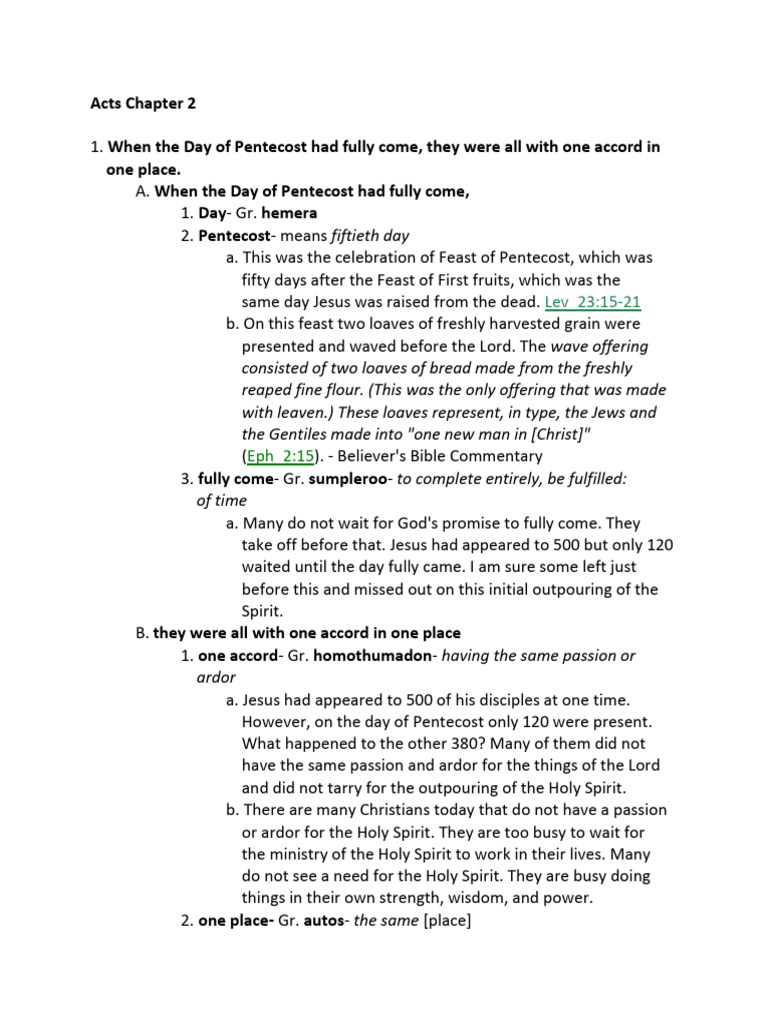NT-010 - Acts Chapter 2 - RM Commentary | PDF | Crucifixion | Jesus