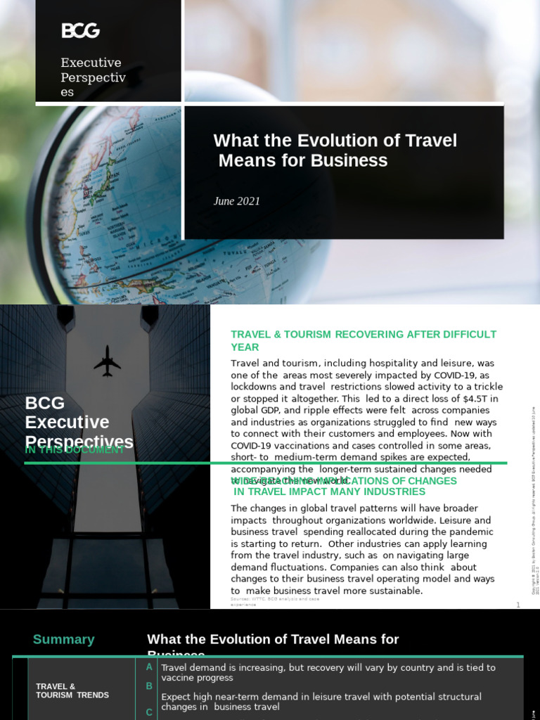 Travel Recovery: Business Implications | PDF | Tourism | Sustainability