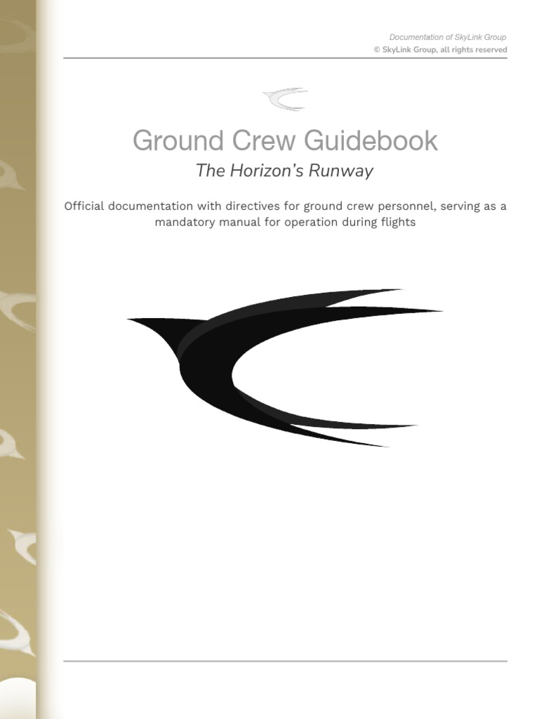 SkyLink Ground Crew Operations Manual | PDF | Airport