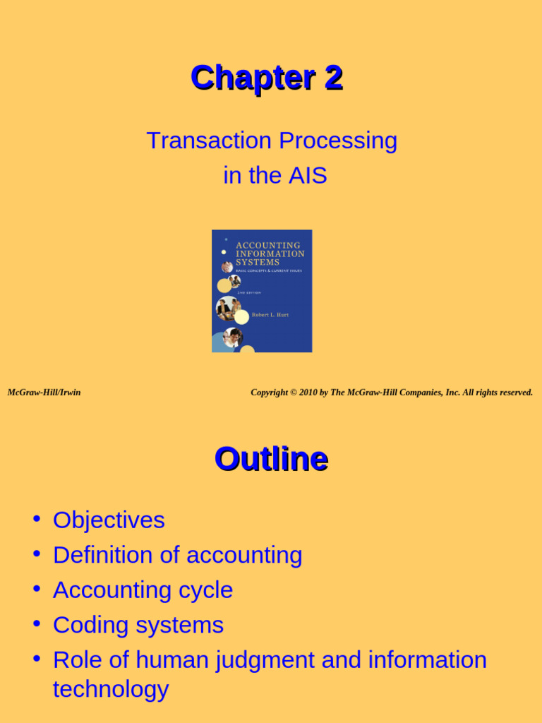Transaction Processing in AIS Explained | PDF | Debits And Credits ...