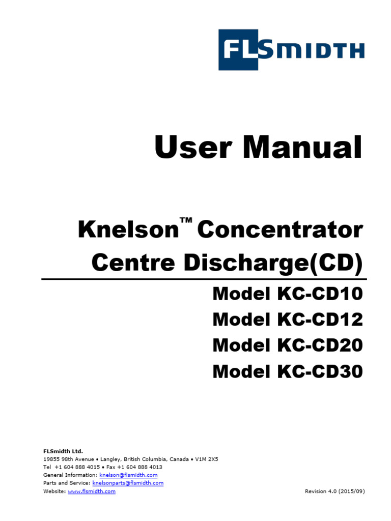 KC-CD10-12-20-30 User Manual - Rev 4.0 - 201509 - EN | PDF | Bearing ...