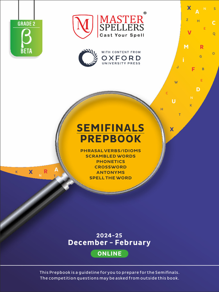 Beta SP Master Spellers Prepbook 2024-25-1731681308 | PDF