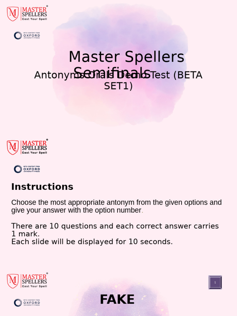 Beta Antonyms Set1 1731243361 | PDF