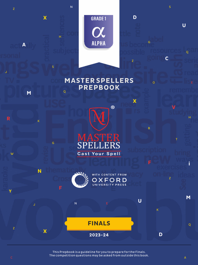 Master Spellers Prepbook 2023-24 | PDF | Jeans
