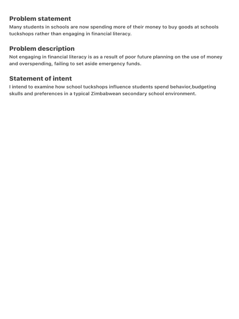 Problem Statement | PDF