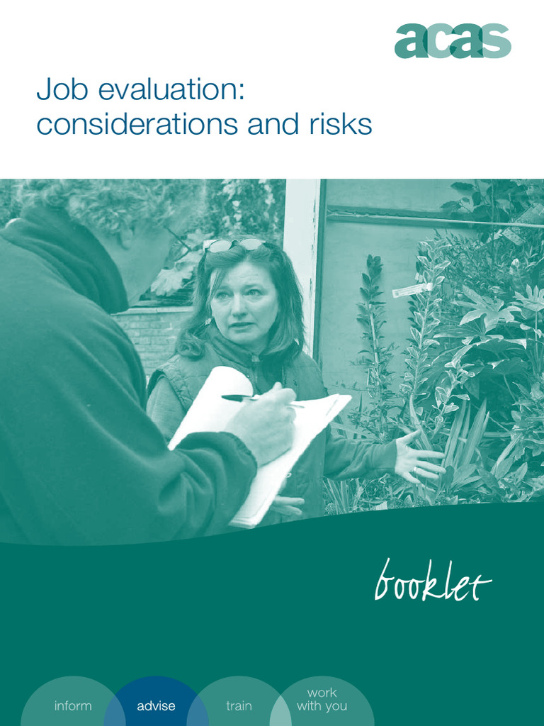 Acas Job Evaluation Guide | PDF | Equal Pay For Equal Work | Employment