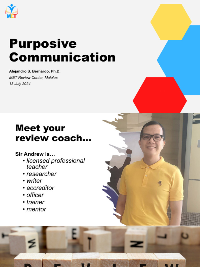 Purposive Communication - September 2024 Season | PDF | Communication ...