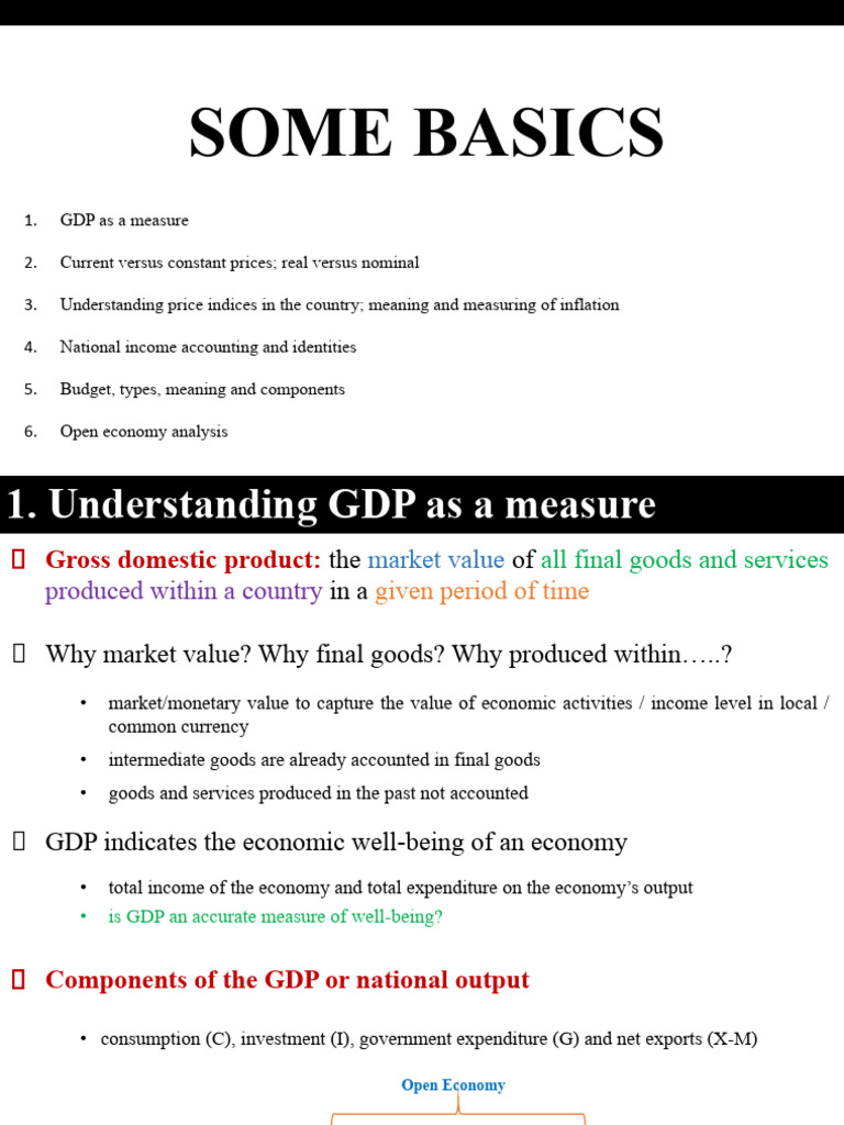 Understanding GDP and Economic Indicators | PDF | Gross Domestic ...