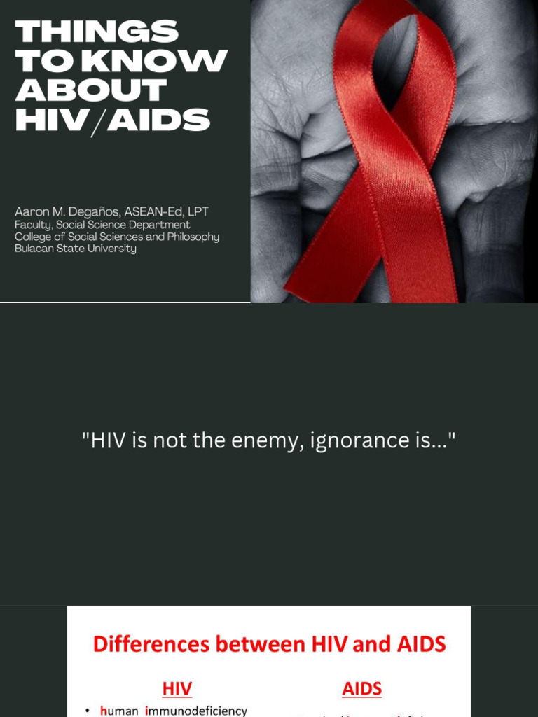 Understanding HIV Stages and Risks | PDF | Hiv/Aids | Global Health