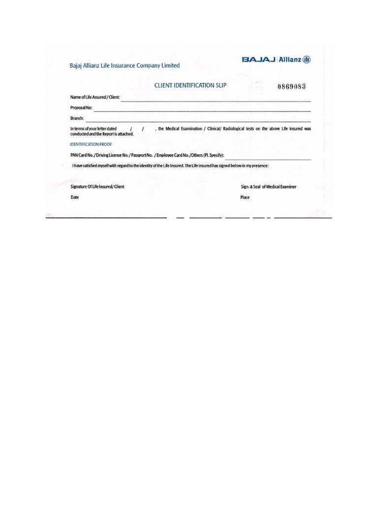 BAJAJ - Cip Slip | PDF