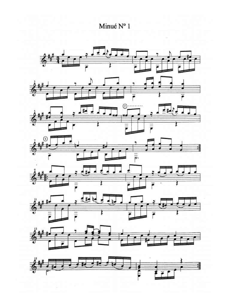 Colección de Minués 1-10 Extract | PDF