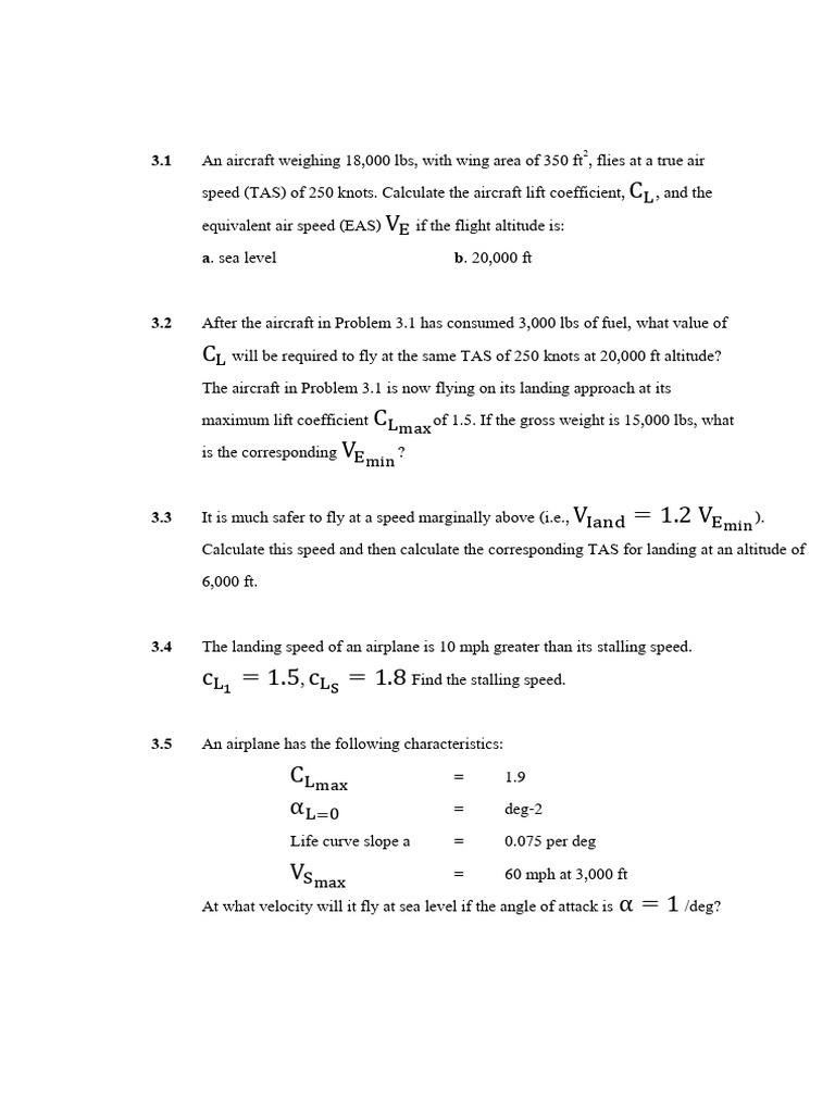 Aircraft Performance Calculations Guide | PDF | Aircraft | Drag (Physics)