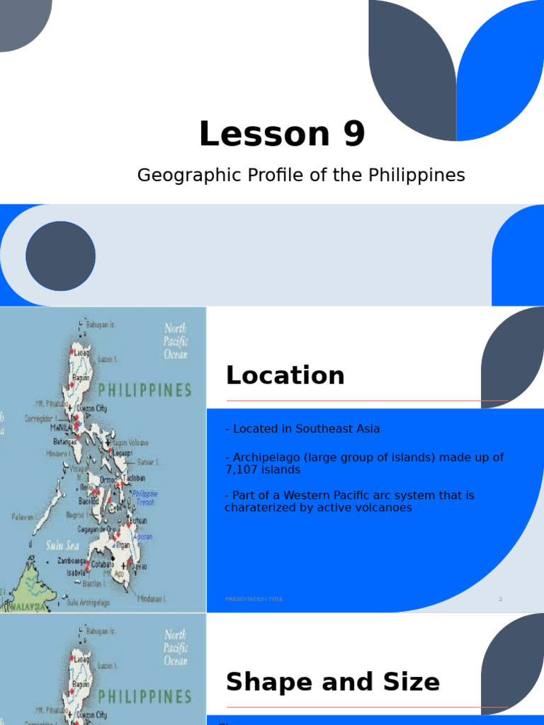 Geographic Overview of the Philippines | PDF | Mindanao | Rain