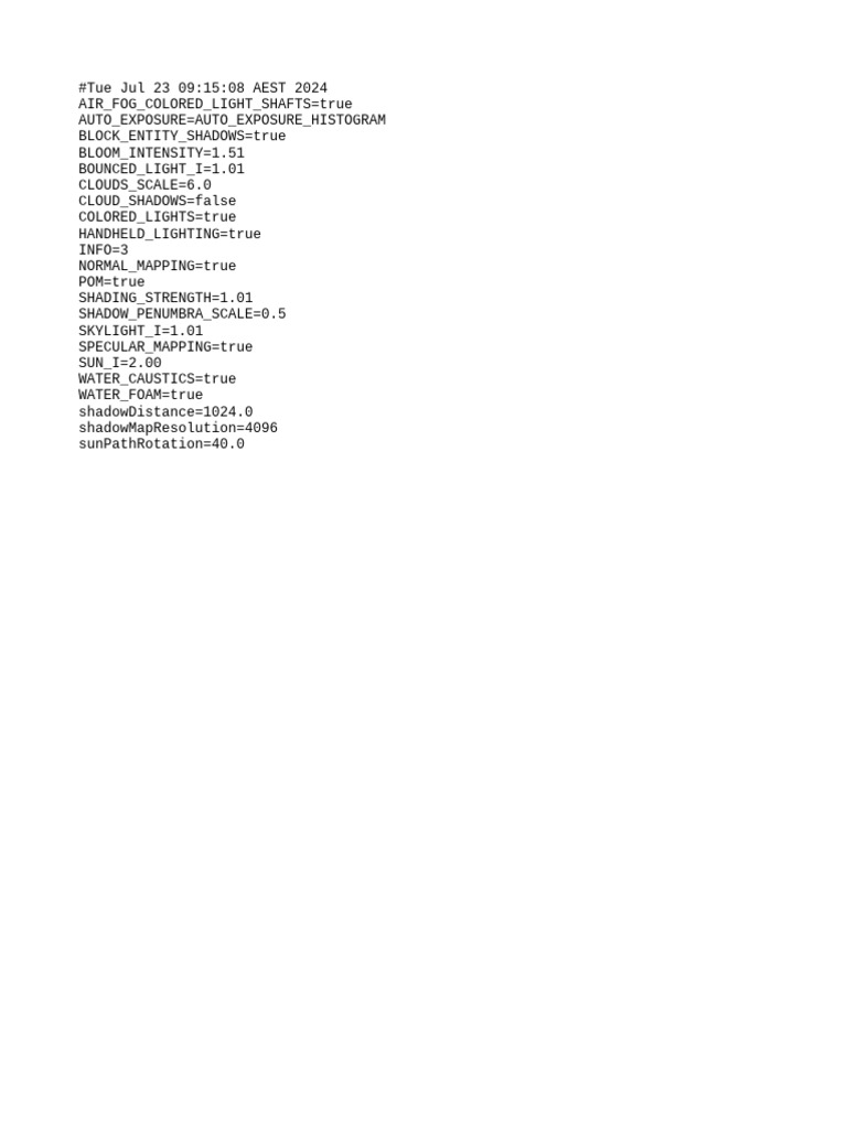 Photon V1.0a Dbsettings | PDF