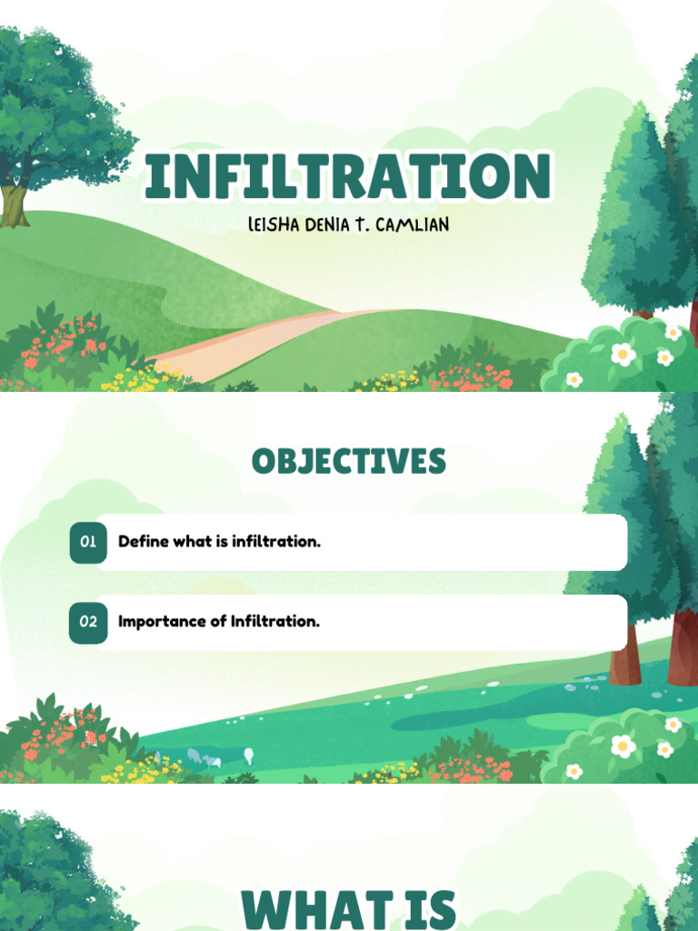 Understanding Infiltration and Its Importance | PDF