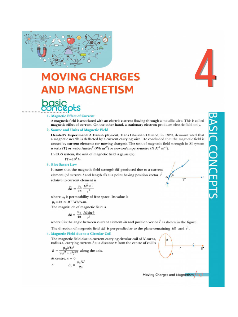 04.moving Charges - Magnetism | PDF