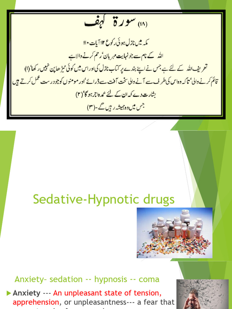 (2,3) Sedative-Hypnotic Drugs | PDF | Benzodiazepine | Insomnia