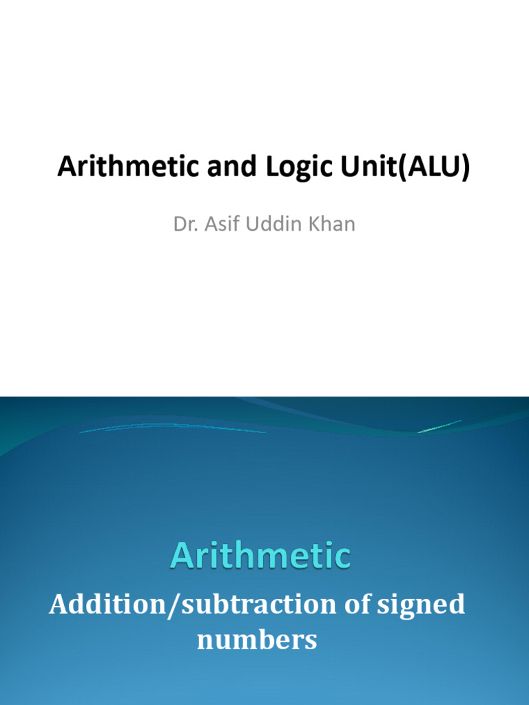 COA ALU Design-Module-5 | PDF | Division (Mathematics) | Multiplication