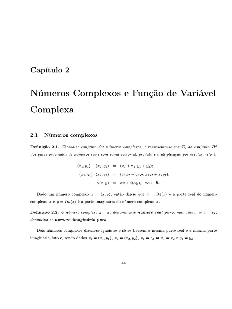 08 Funções de Variável Complexas (Ficha Completa) | PDF