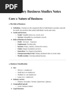 A Level Business Studies Revision Notes | PDF