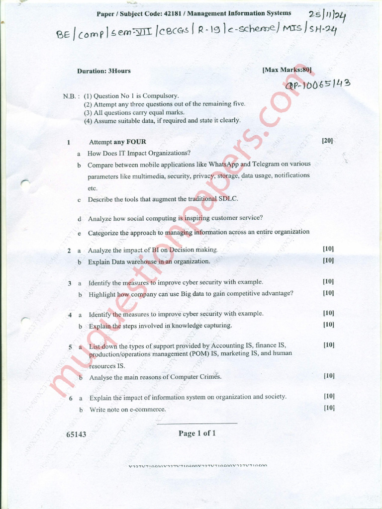 Be Computer Engineering Semester 7 2024 December Iloc I Management ...