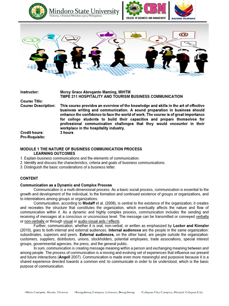 Information Sheet 1 Business Communication | PDF | Communication | Semantics