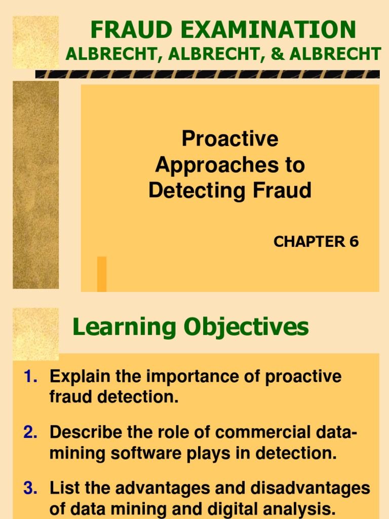 Proactive Fraud Detection Methods | PDF | Revenue | Data Mining