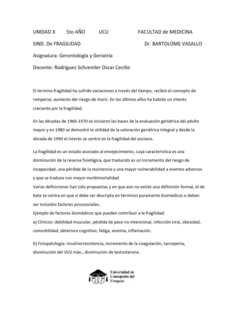 UNIDAD 10 - SND de Fragilidad | PDF