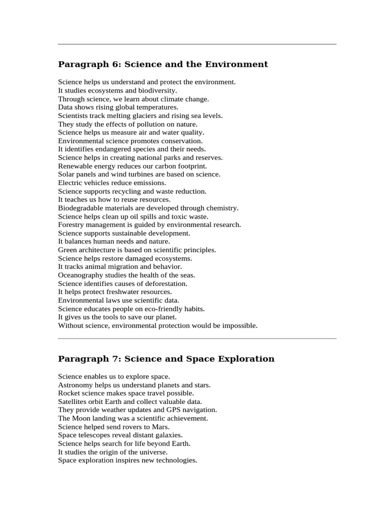 The Impact of Science on Society and Environment | PDF | Outer Space ...