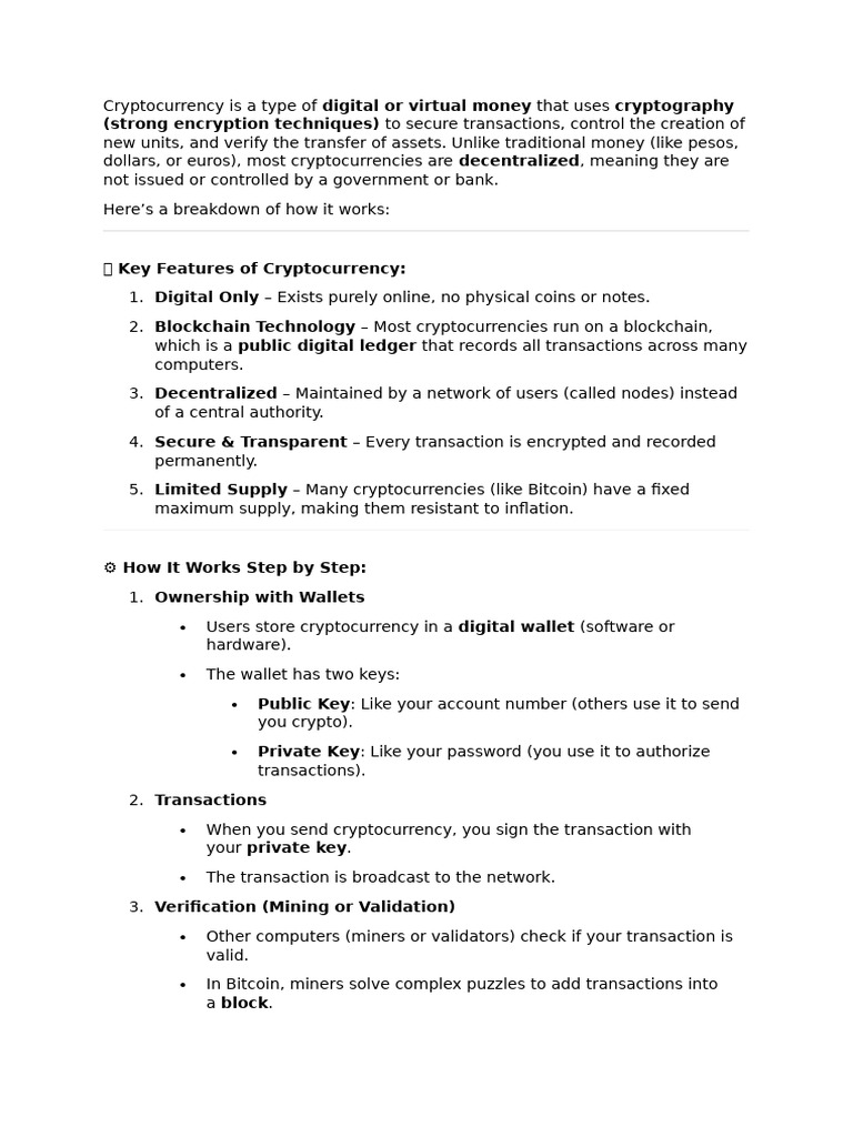 Crypto Secret Coin White Paper Part 1 | PDF | Cryptocurrency | Bitcoin