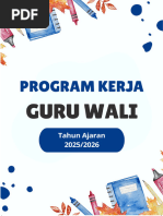 Program Kerja Guru Wali | PDF